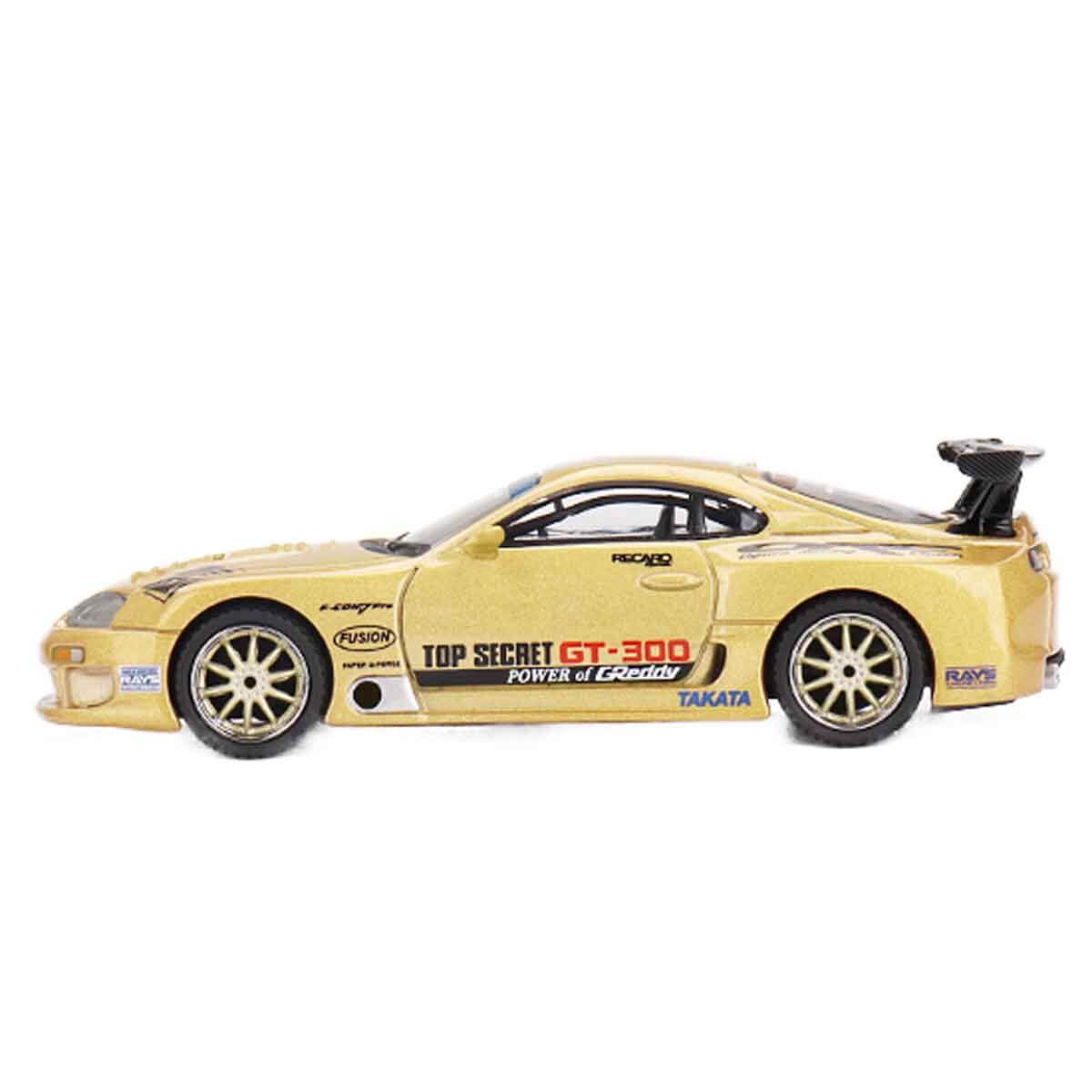 1:64 Mini Gt Toyota Supra A80 Top Secret GT-300 Top Secret Gold Diecast ...