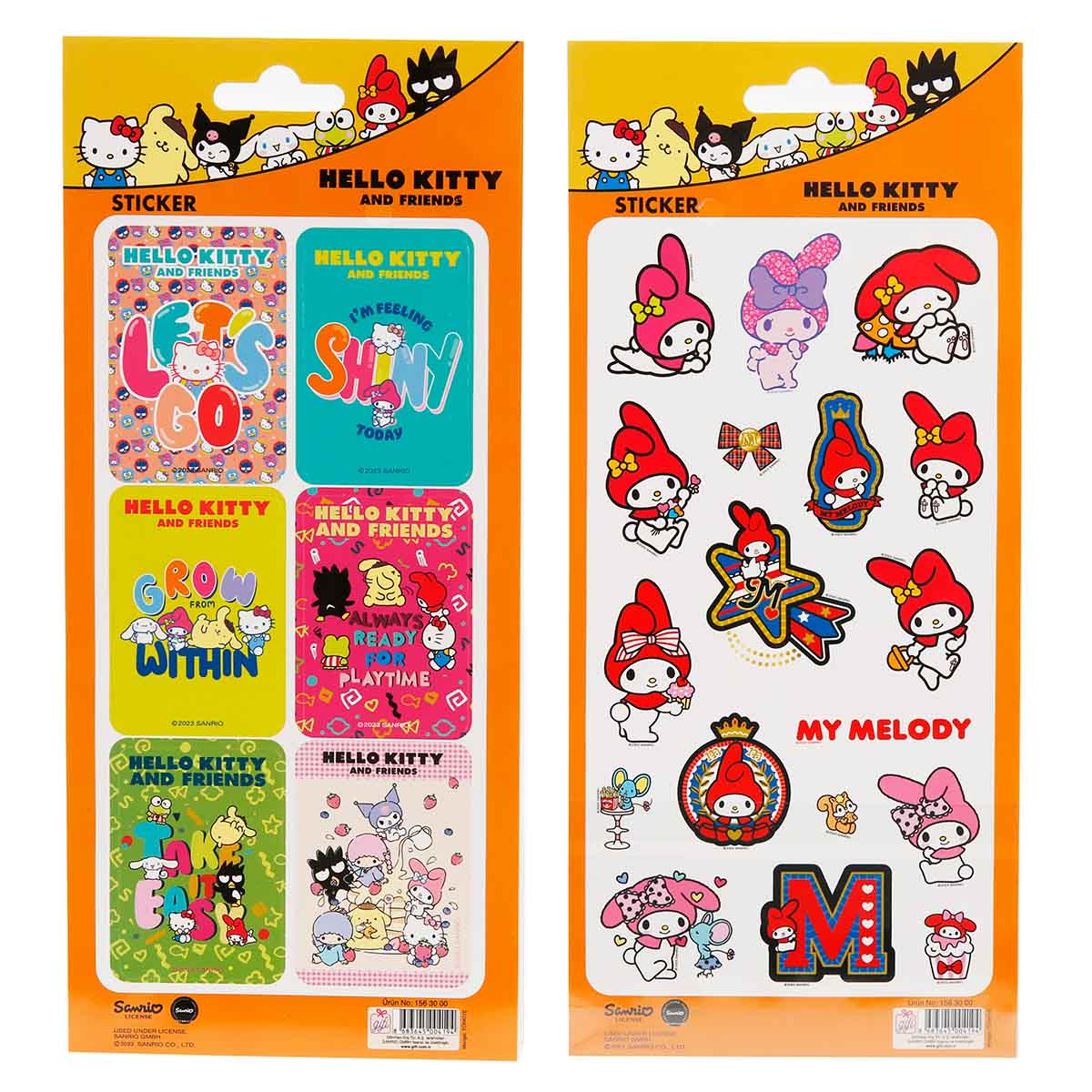 Hello Kitty And Friends 2’li Sticker Seti | Toyzz Shop