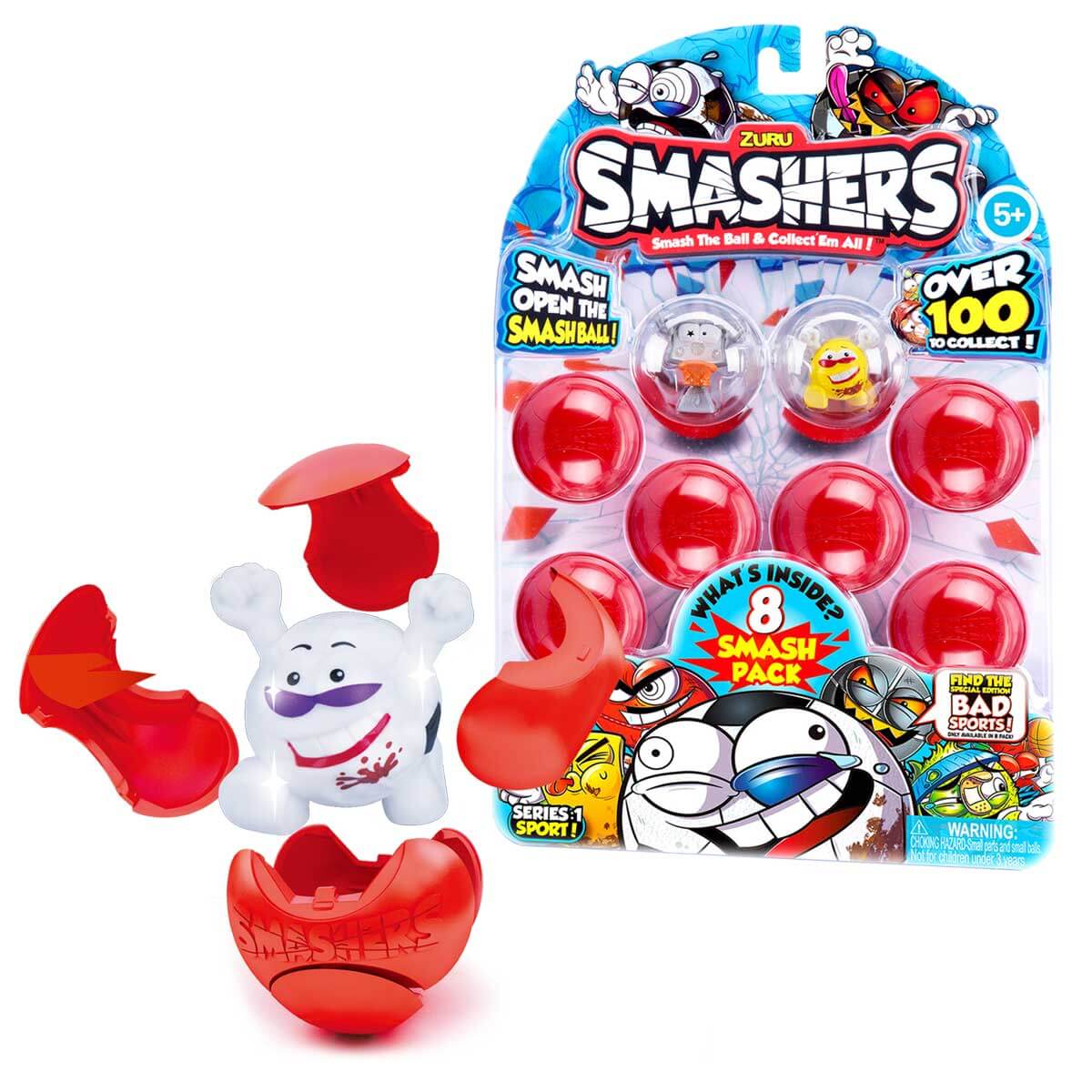 Smashers 8'li Paket - Kırmızı Alley Oop-Mavi Smash Bat | Toyzz Shop