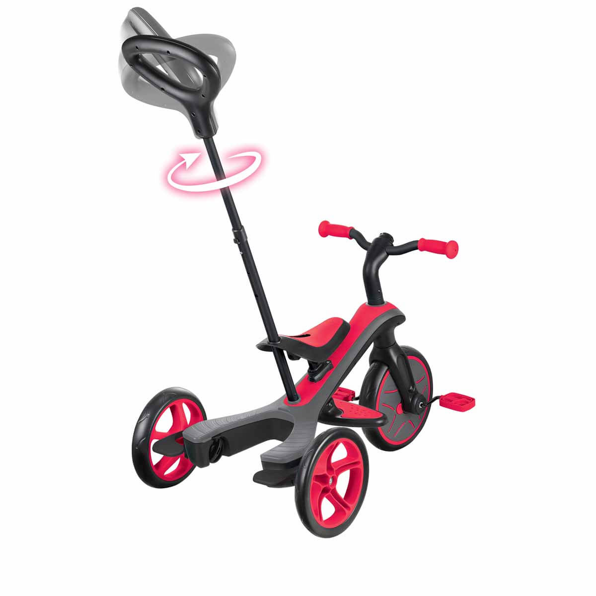 Globber Explorer 3 Tekerlekli 4in1 Kırmızı Bisiklet | Toyzz Shop