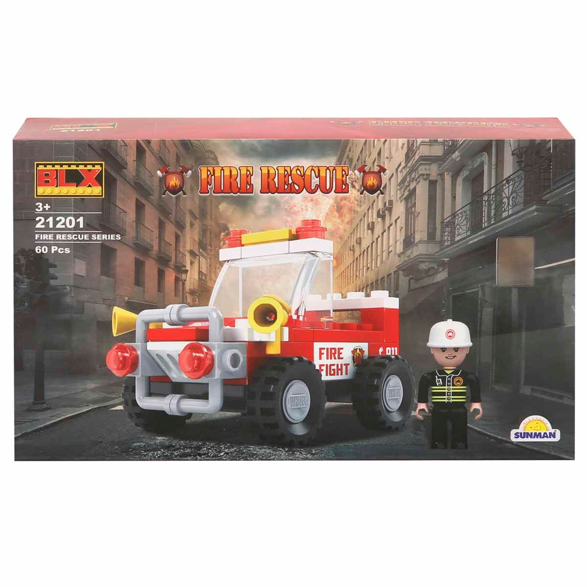 BLX Fire Rescue İtfaiye Aracı ve İtfaiyeci 21201 | Toyzz Shop