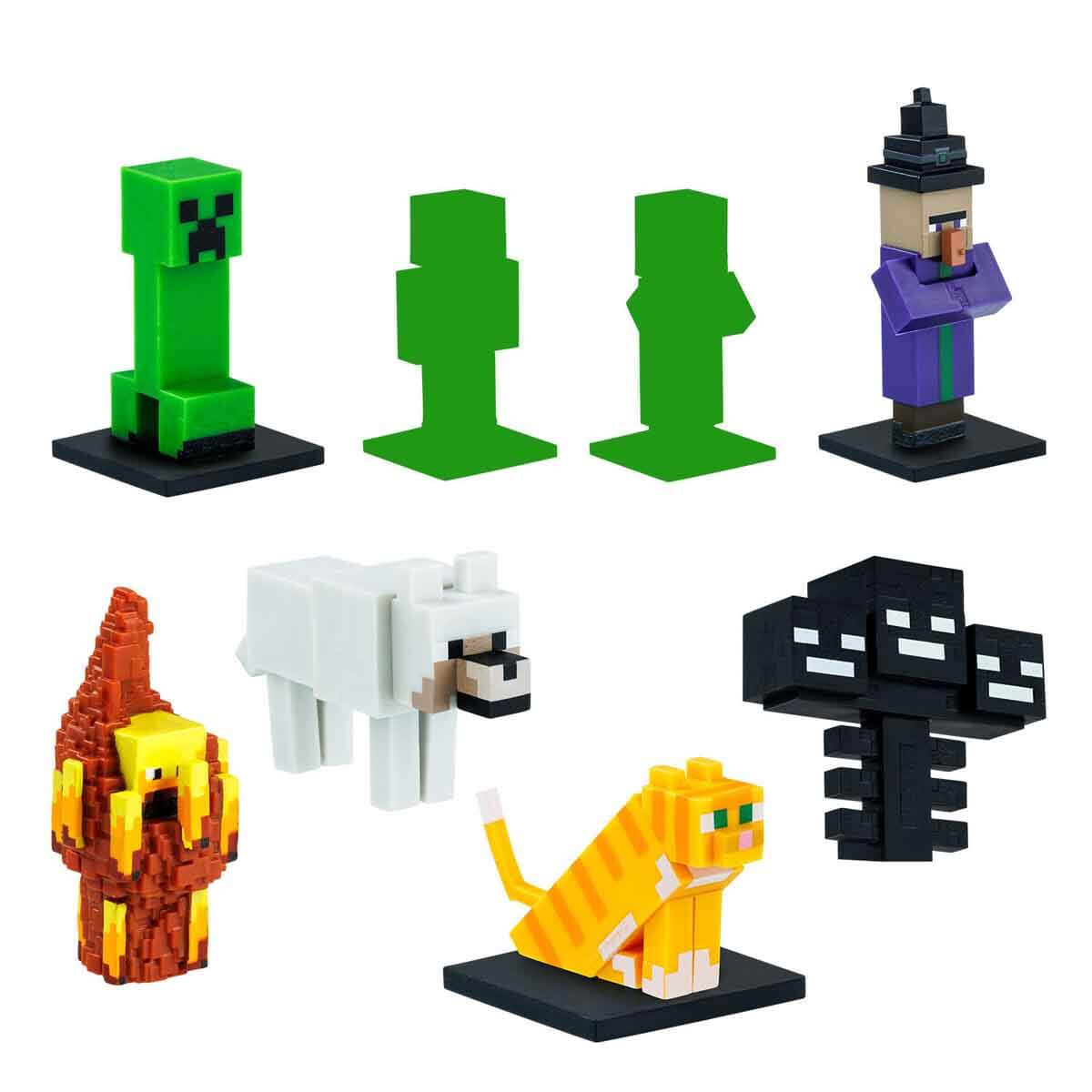 Minecraft 3D Toppeez Figür ve Kalem Başlığı 8'li Deluxe Set - Sheep'Li ...