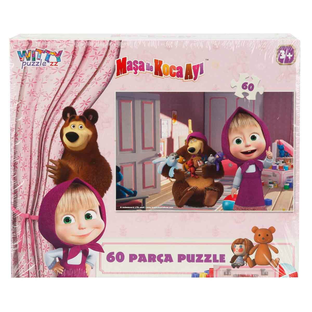 60 Parça Puzzle: Oyun Oynayan Maşa ile Koca Ayı | Toyzz Shop