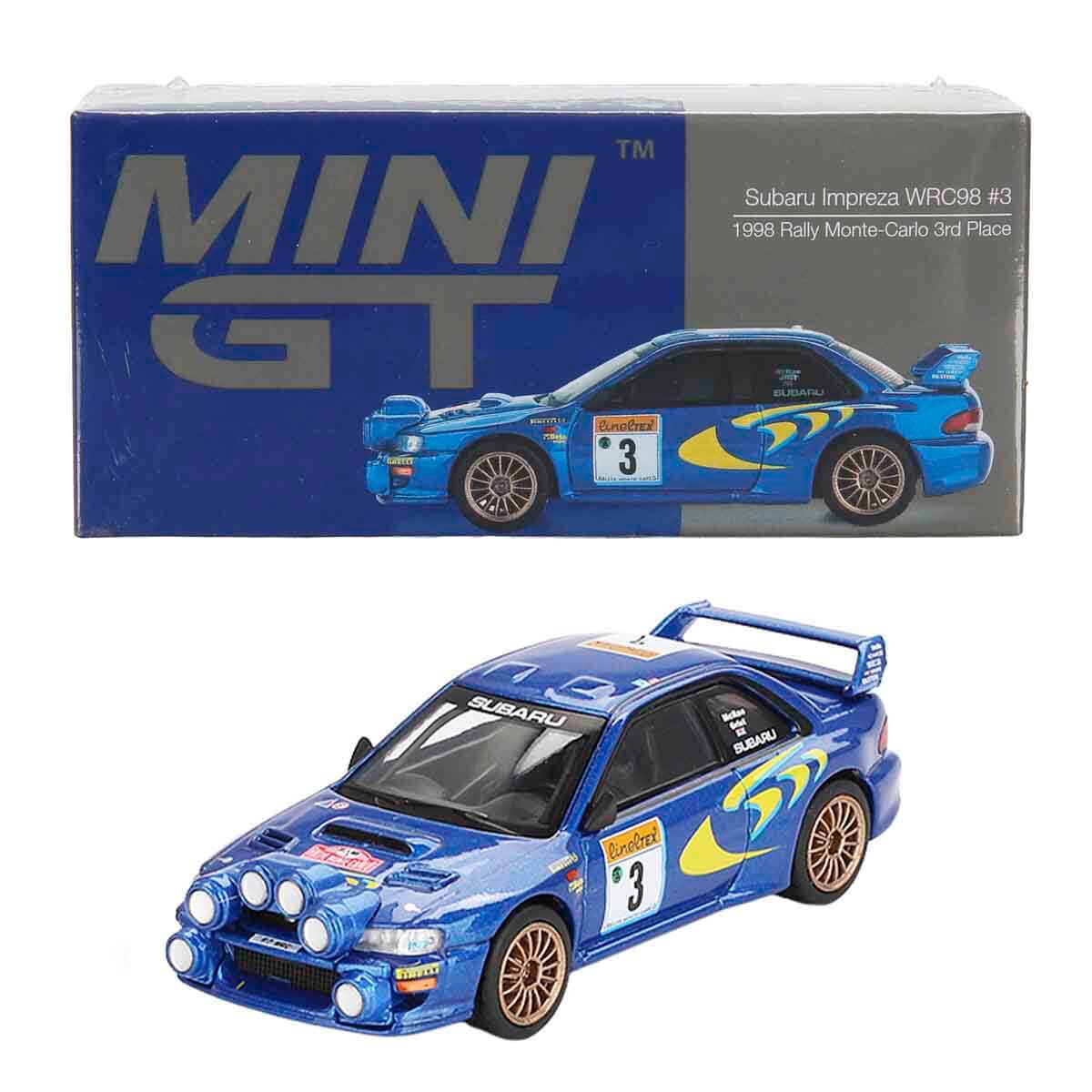1:64 Mini Gt Subaru Impreza WRC98 1998 Rally Monte-Carlo 3rd Place ...