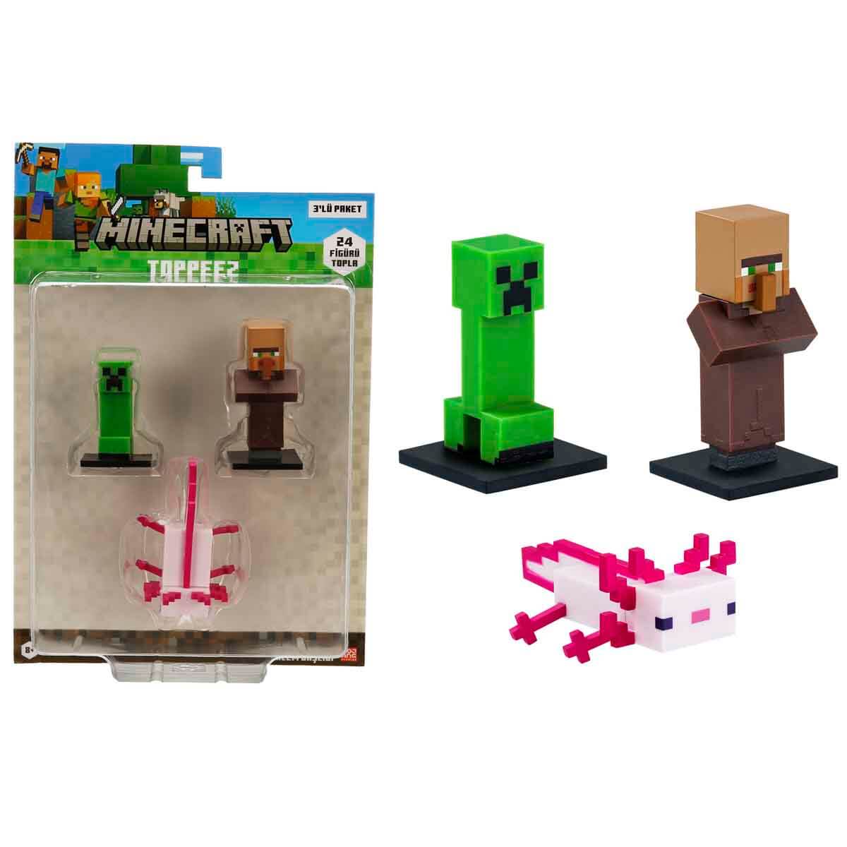 Minecraft 3D Toppeez Figür ve Kalem Başlığı 3’lü Paket PMI/MC2020 - Cat ...