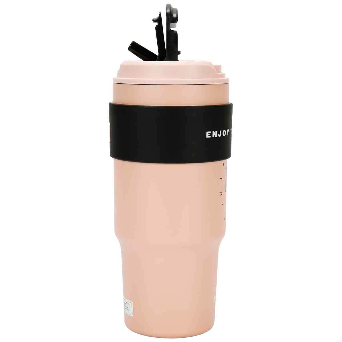 Ideal Day Yazılı Termos Kupa 1 L SHT-ST-8917 - Pembe | Toyzz Shop