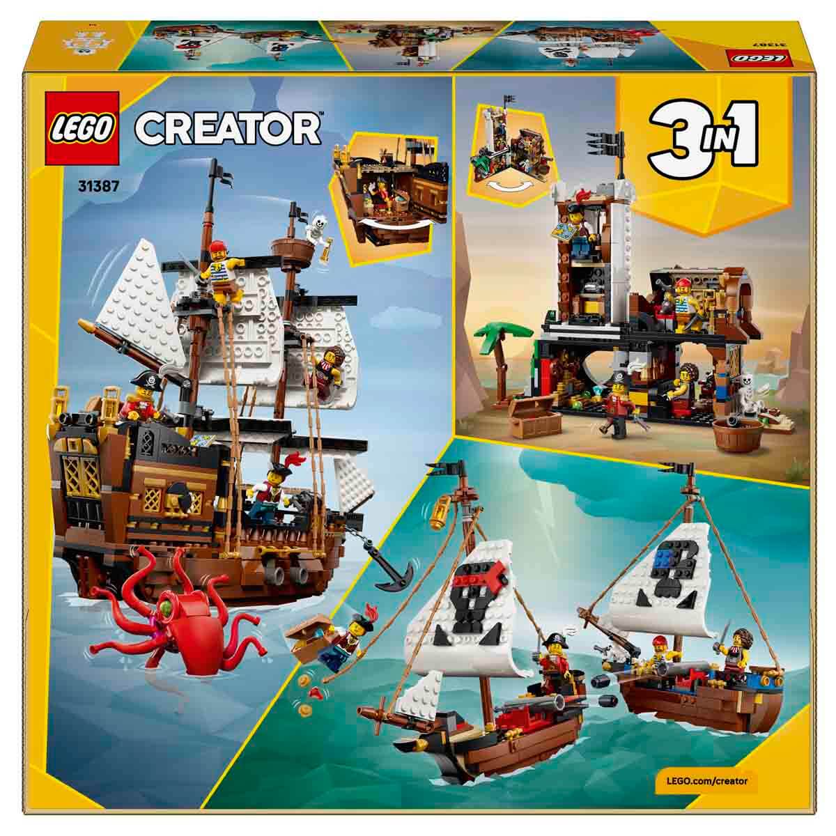 LEGO Creator 3’ü 1 Arada İkonik Korsan Gemisi 31387 - 9 Yaş ve Üzeri ...