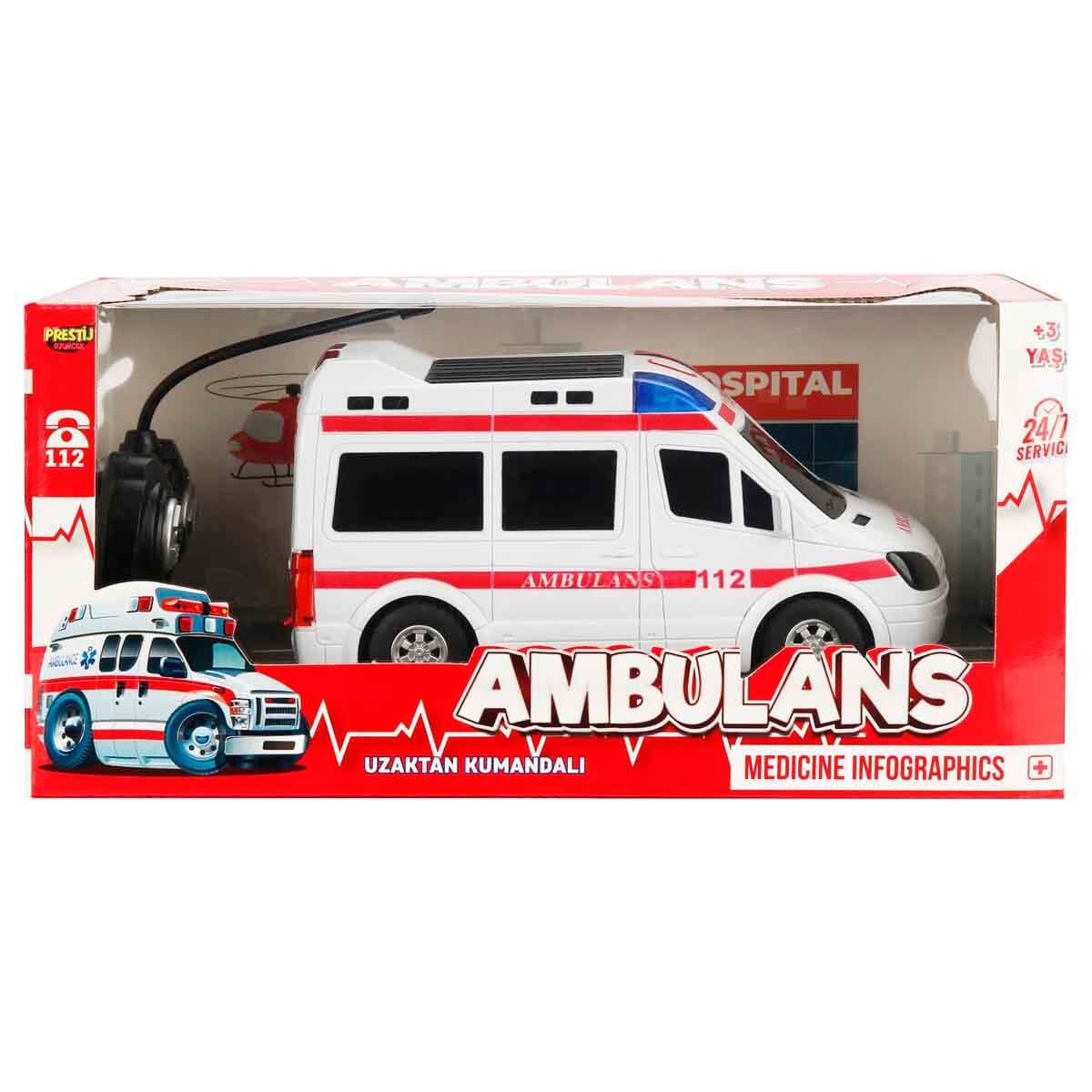 Işıklı Uzaktan Kumandalı Ambulans | Toyzz Shop