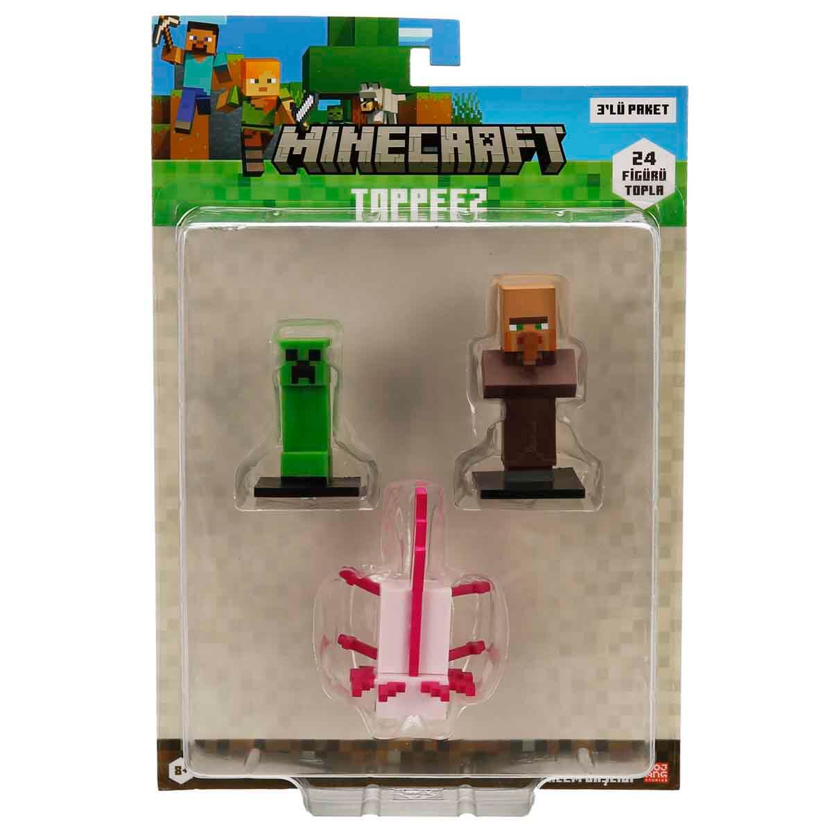Minecraft 3D Toppeez Figür ve Kalem Başlığı 3’lü Paket PMI/MC2020 ...