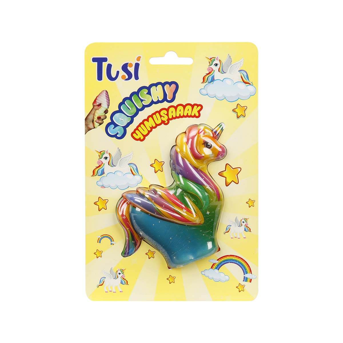 Tusi Squishy Unicorn Köpük Oyuncak - Mavi | Toyzz Shop