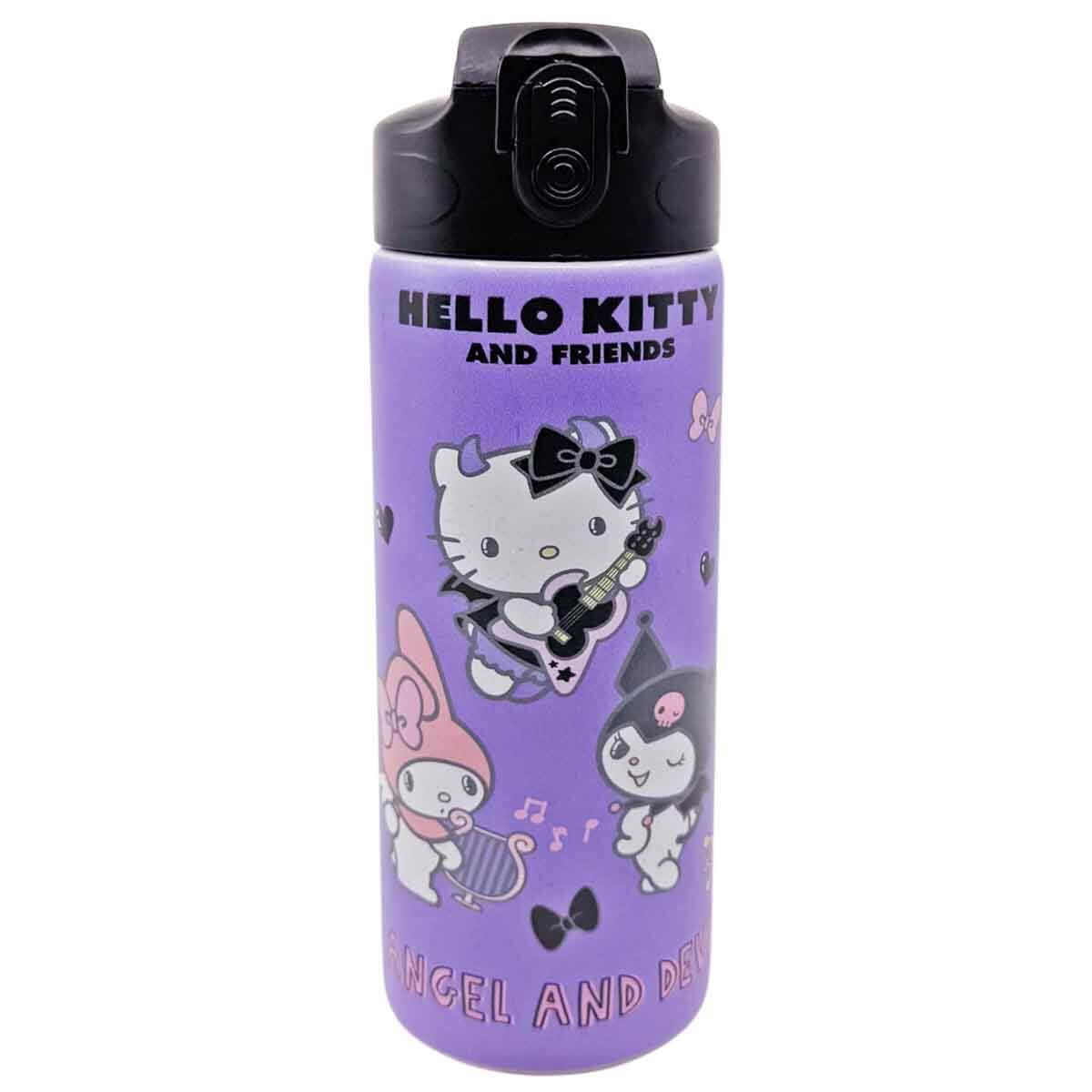 Hello Kitty And Friends Mor Çelik Matara 600 ml 3448 | Toyzz Shop
