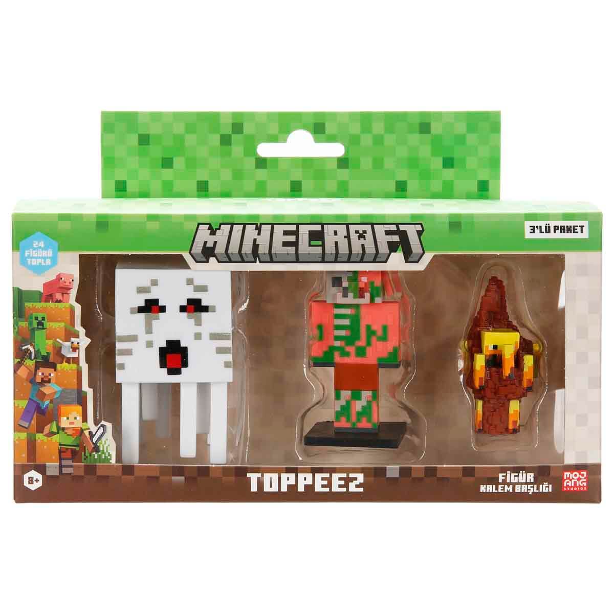 Minecraft 3D Toppeez Figür ve Kalem Başlığı 3’lü Paket - Spider ...