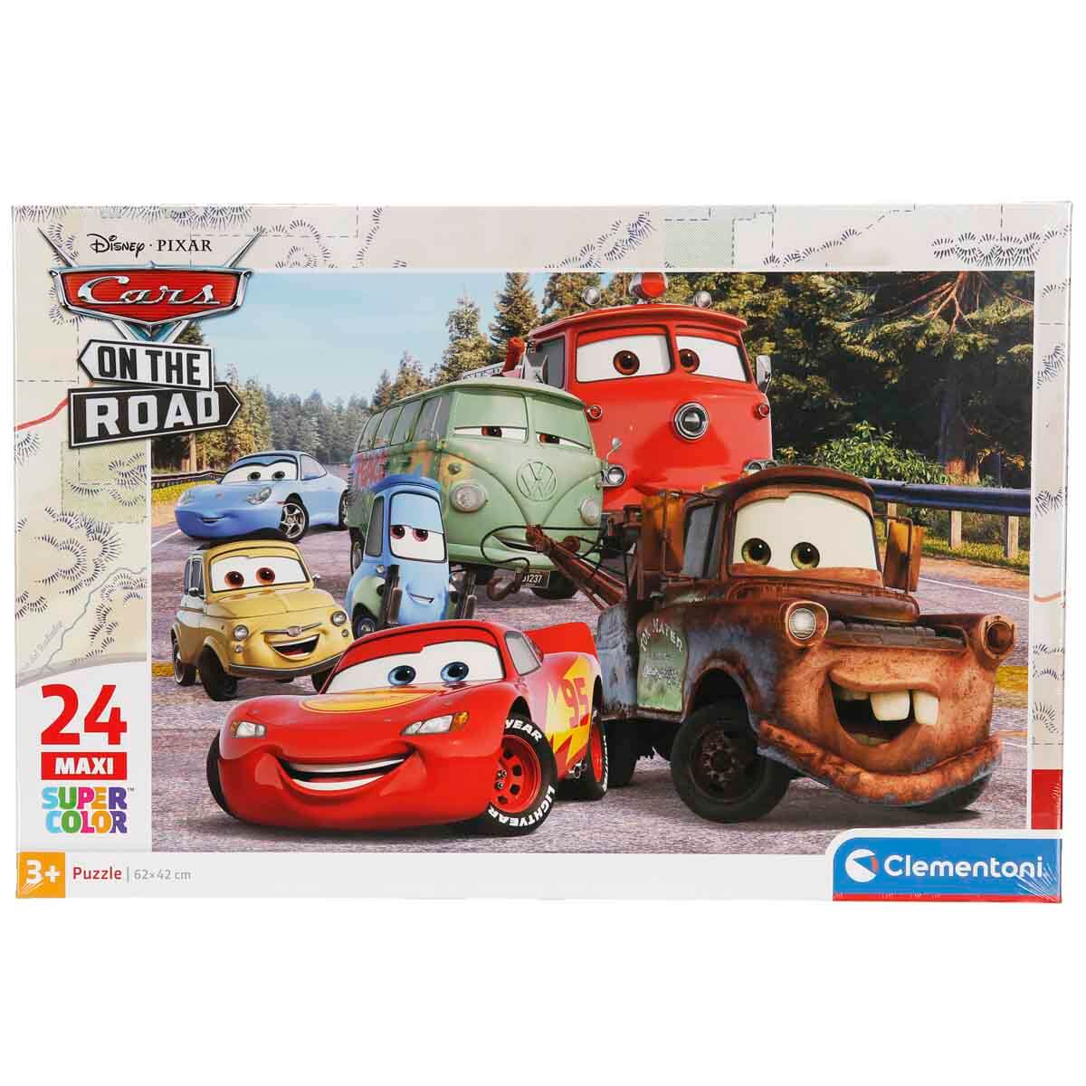 24 Parça Maxi Supercolor Puzzle: Cars On The Road | Toyzz Shop