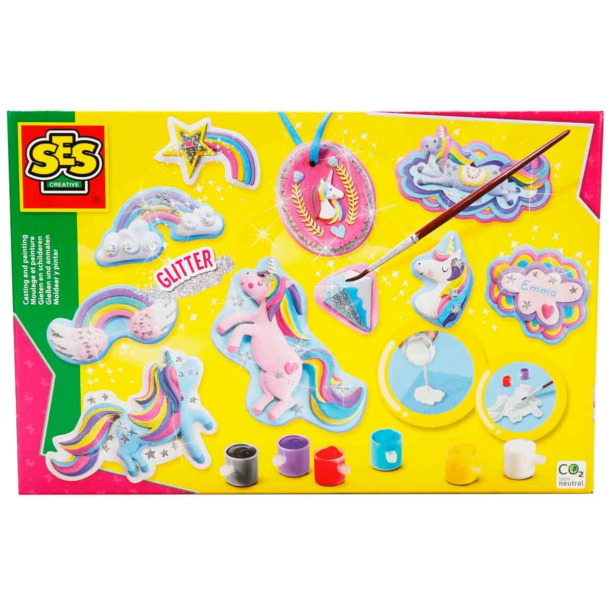 Kalıba Dök ve Boya Simli Unicorn Boyama Seti | Toyzz Shop