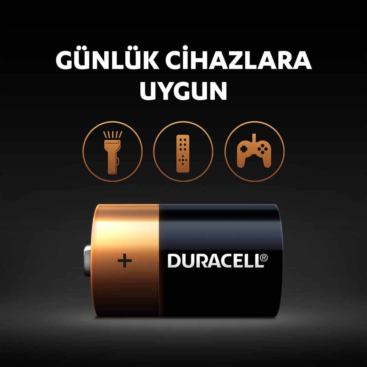 Duracell Büyük Pil D 2'li | Toyzz Shop
