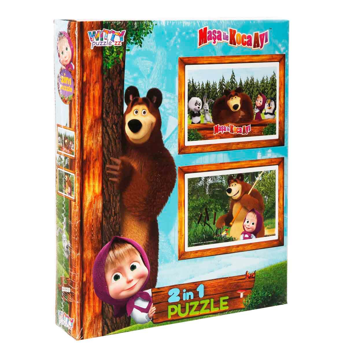 2in1 20 + 20 Parça Puzzle: Maşa ile Koca Ayı | Toyzz Shop