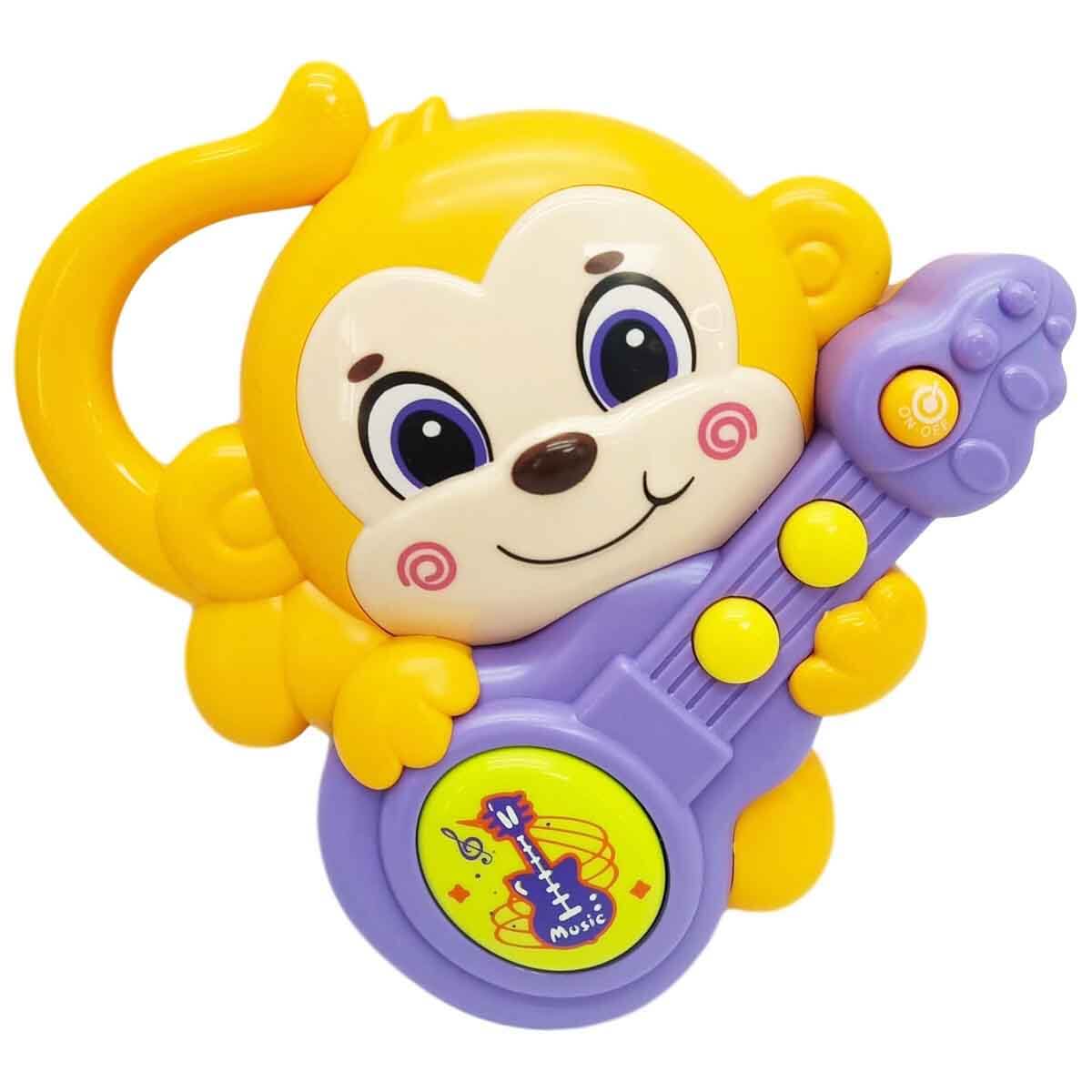 Minibo Sesli ve Işıklı Gitar Çalan Maymun - Mor | Toyzz Shop