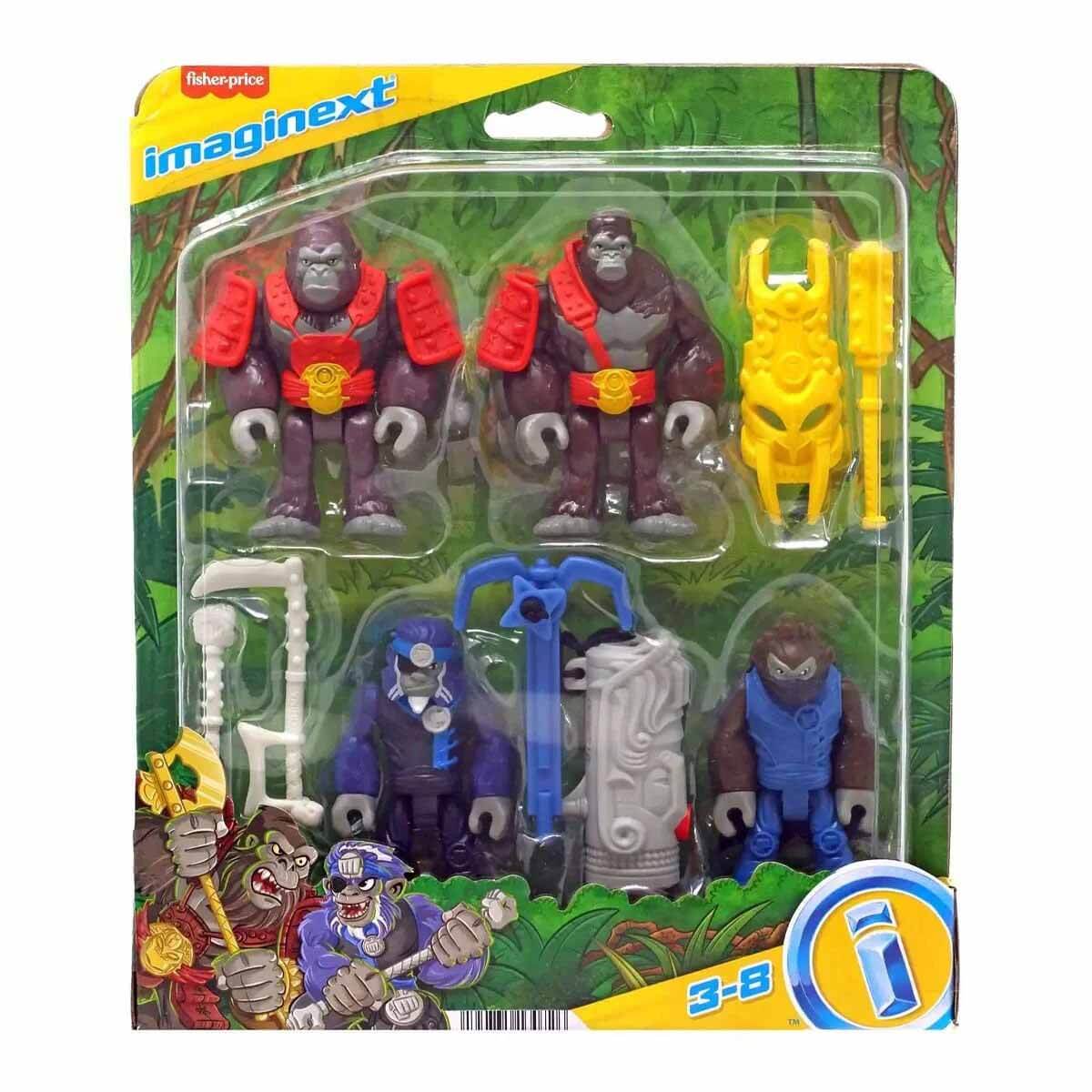 Imaginext Goril Komutan Maymun Ordusuna Karşı Aksiyon Figürü Seti HML57 ...