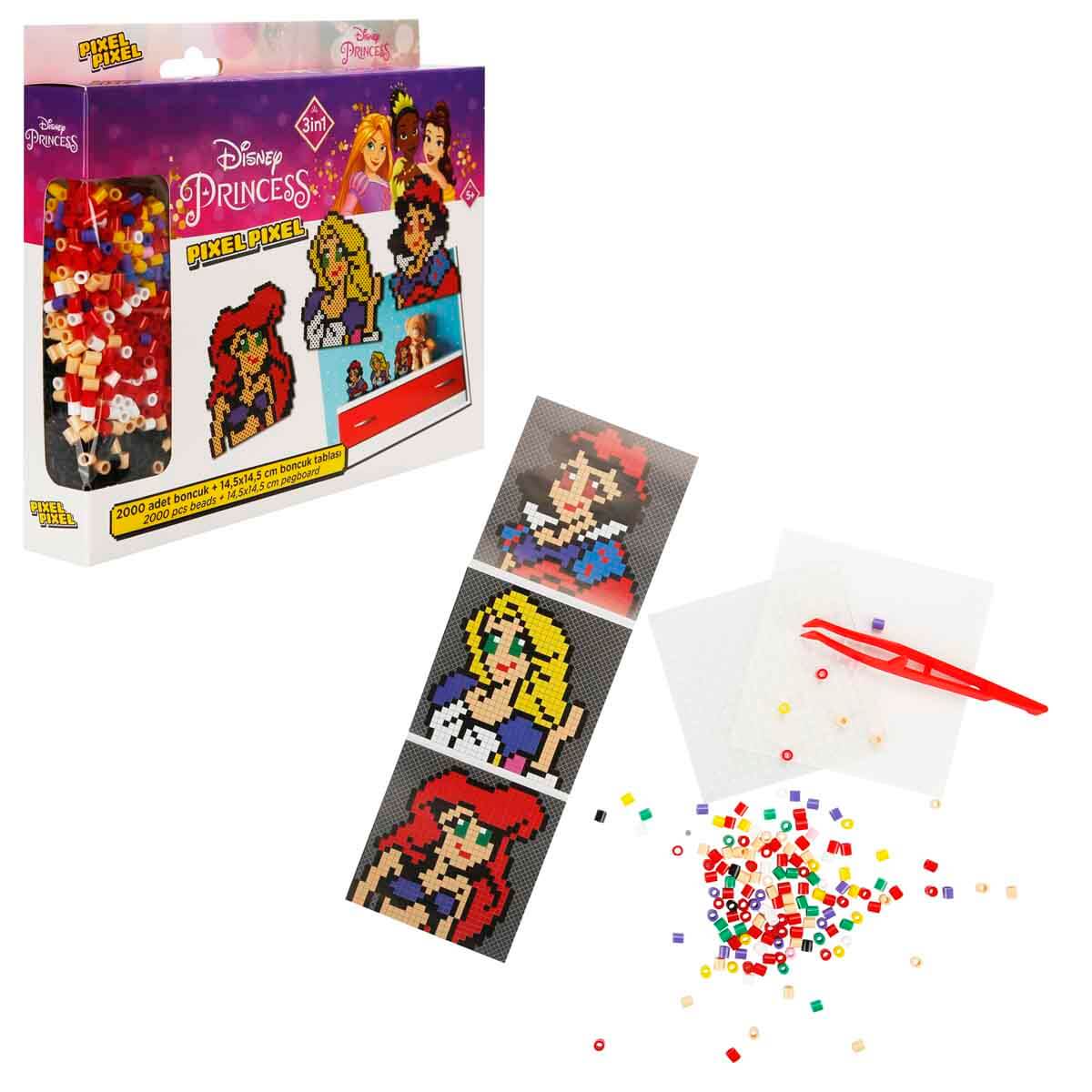 3in1 Disney Princess Pixel Pixel Boncuk Aktivite ve Oyuncak Seti ...