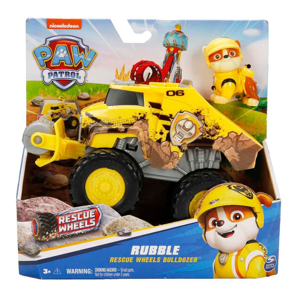PAW Patrol Rescue Wheels Rubble Figürü ve Kurtarma Aracı Buldozer ...