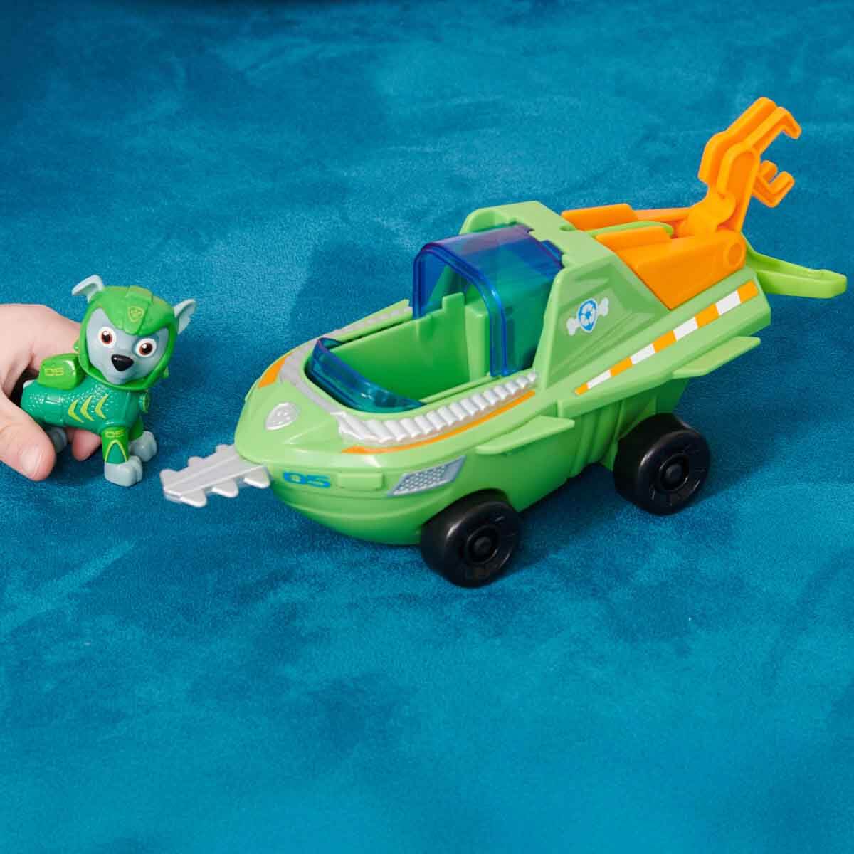 PAW Patrol Aqua Pups Temalı Araç ve Rocky Figür Seti | Toyzz Shop