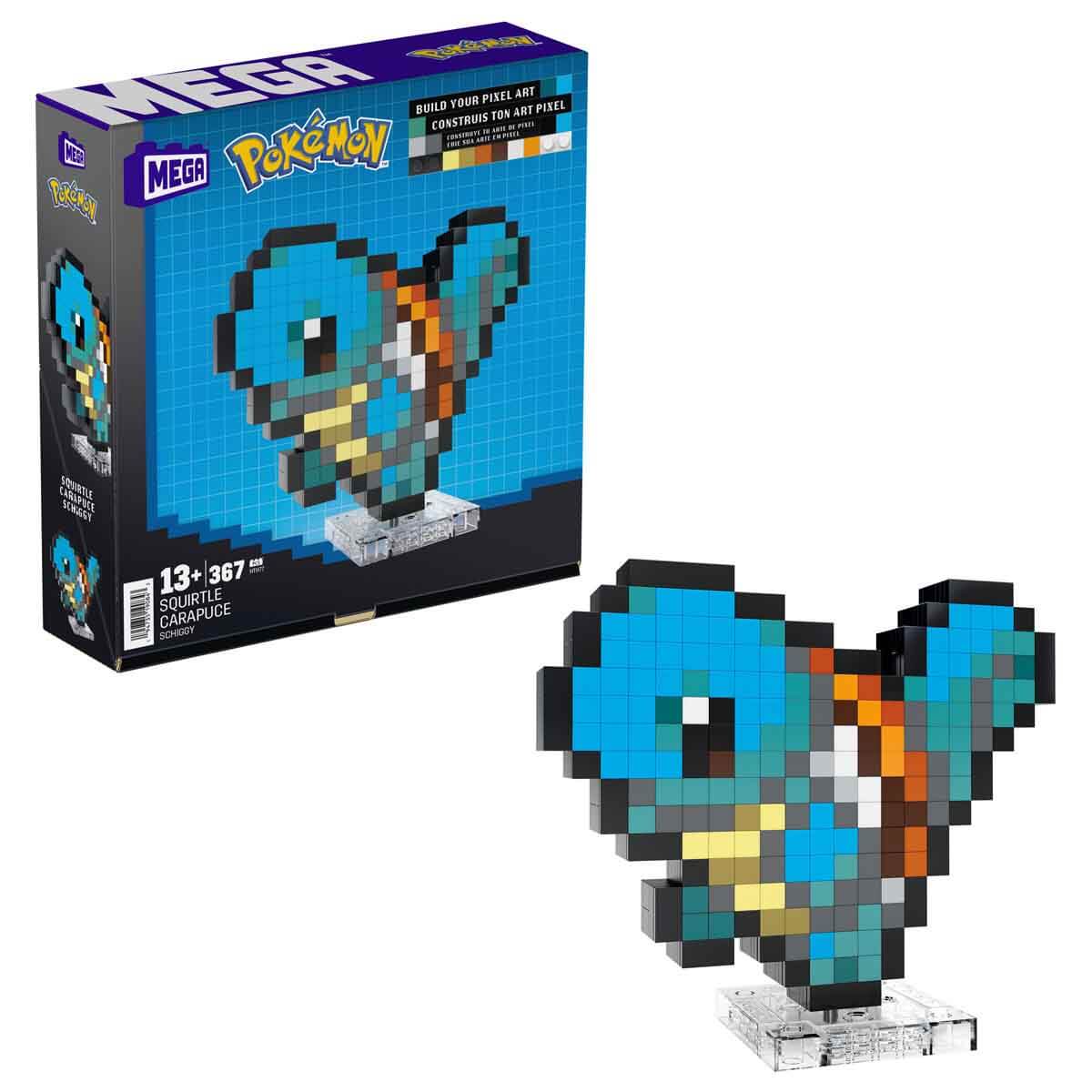 MEGA Pokemon Squirtle Pixel Sanatı Yapım Seti 367 Parça HTH77 | Toyzz Shop
