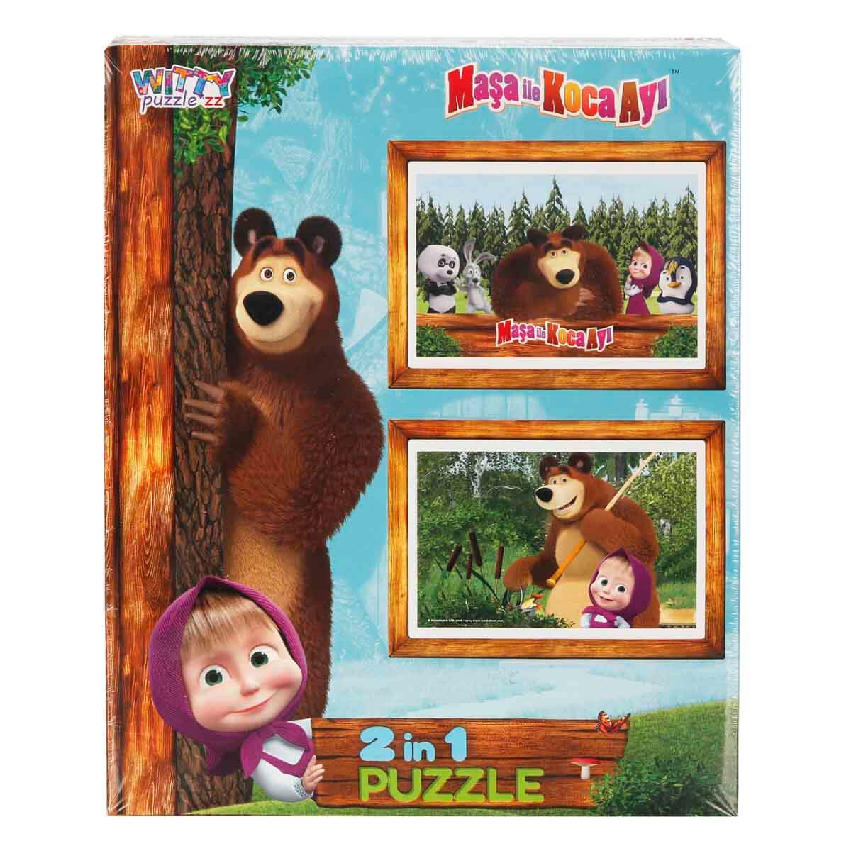 2in1 20 + 20 Parça Puzzle: Maşa ile Koca Ayı | Toyzz Shop