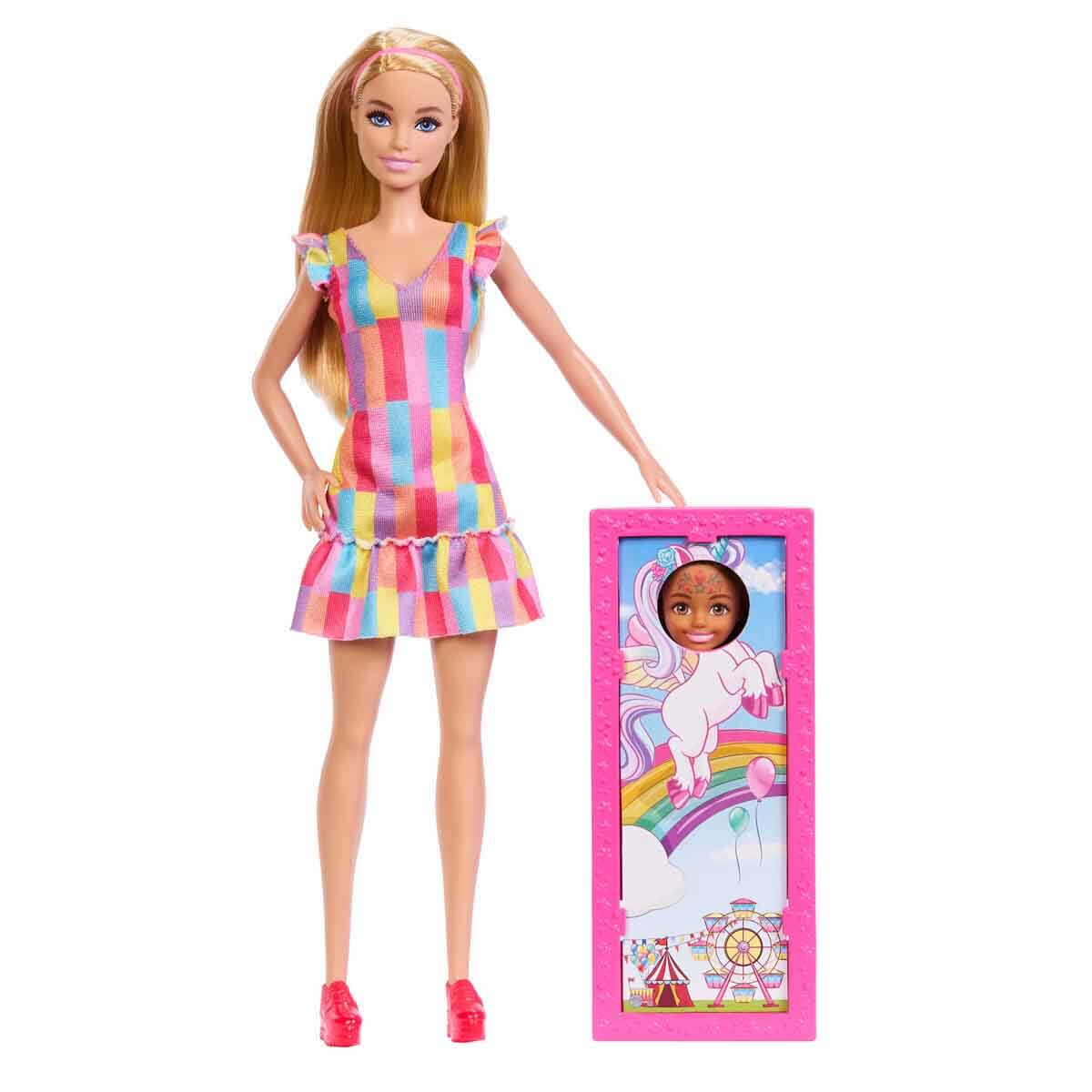 Barbie Karnaval Bebeği ve Yüz Boyama Oyun Seti JFL61 | Toyzz Shop