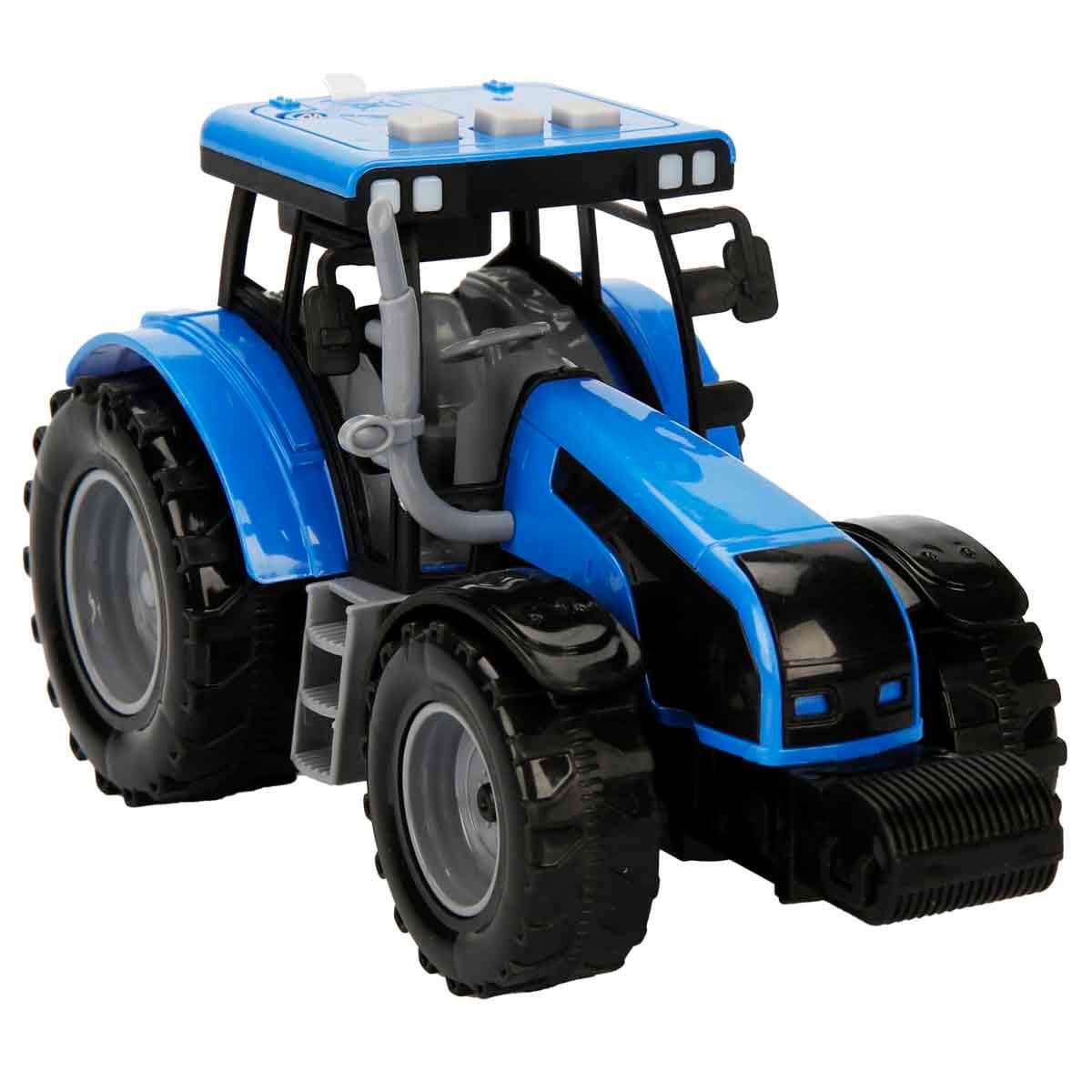 Sesli ve Işıklı Sürtmeli Traktör - Mavi | Toyzz Shop