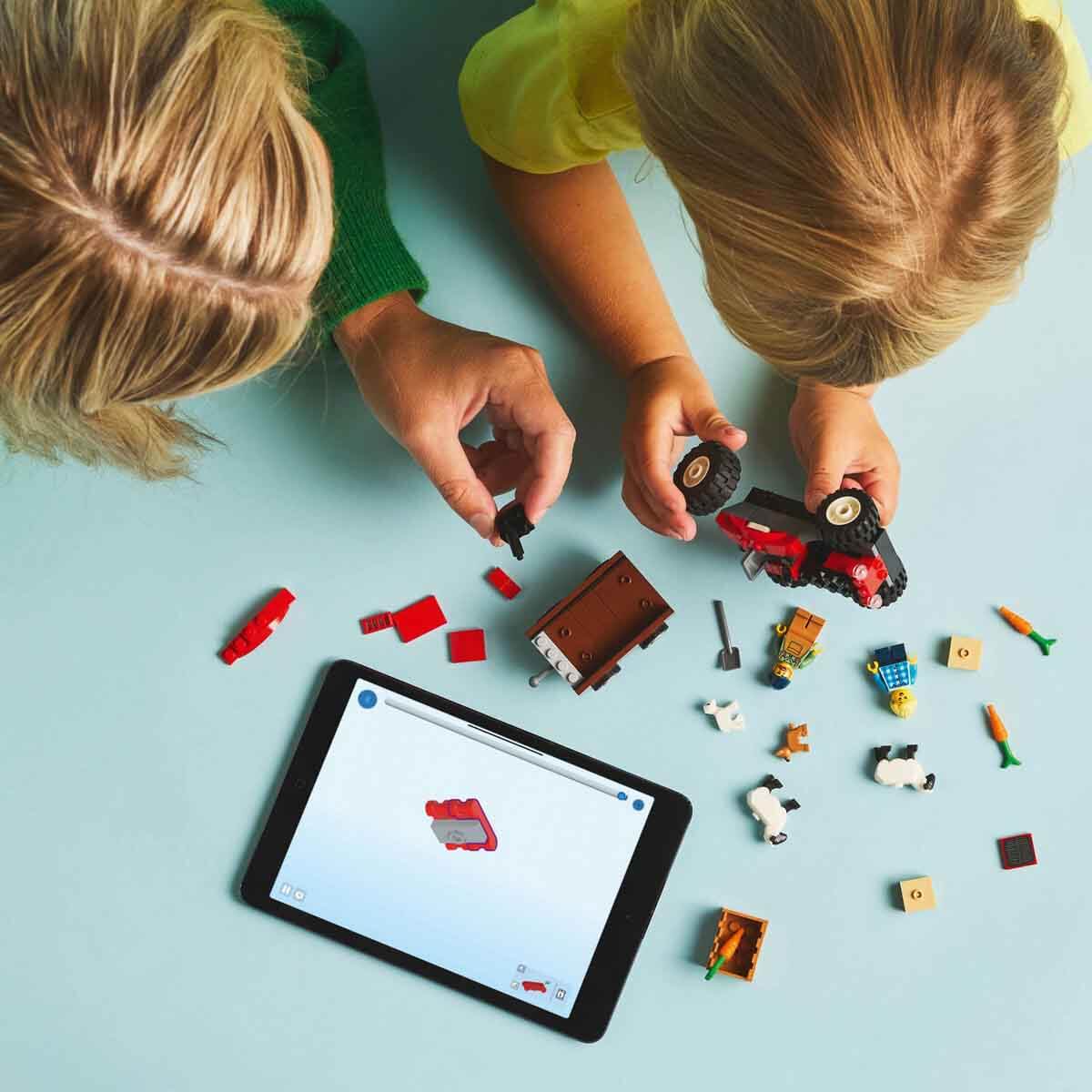 LEGO City Römorklu Kırmızı Çiftlik Traktörü ve Koyun 60461 - 4 Yaş ve ...