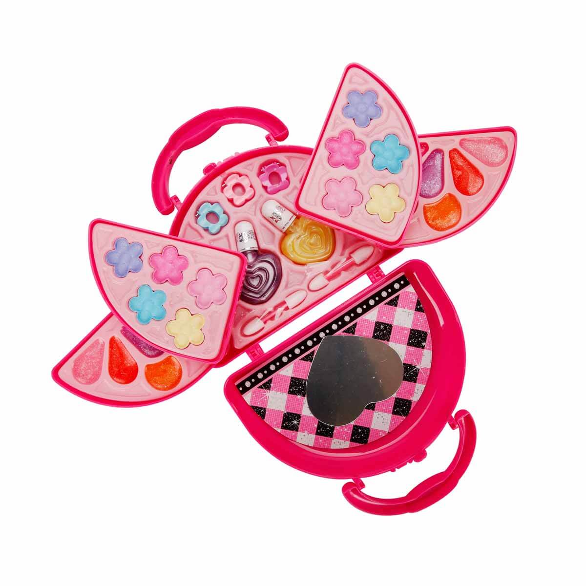 Pretty Pinky 3 Katlı Pembe Çantalı Makyaj Seti | Toyzz Shop