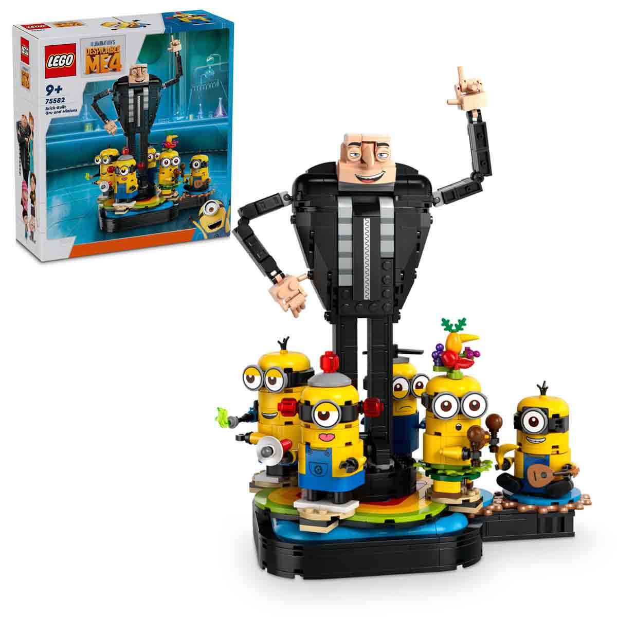 LEGO Despicable Me 4 Yapım Parçalarından Gru ve Minyonlar 75582 -9 Yaş ...