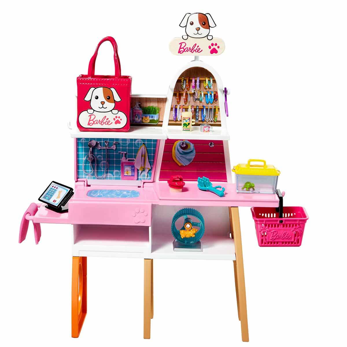 Barbie ve Evcil Hayvan Dükkanı Oyun Seti GRG90 | Toyzz Shop
