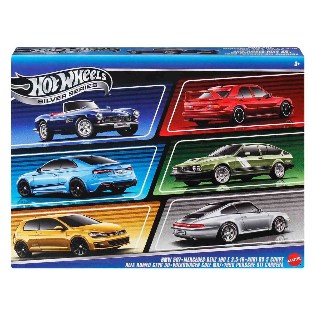 1:64 Hot Wheels Silver Serisi Euro Style 6’lı Araba Seti JBY79 | Toyzz Shop