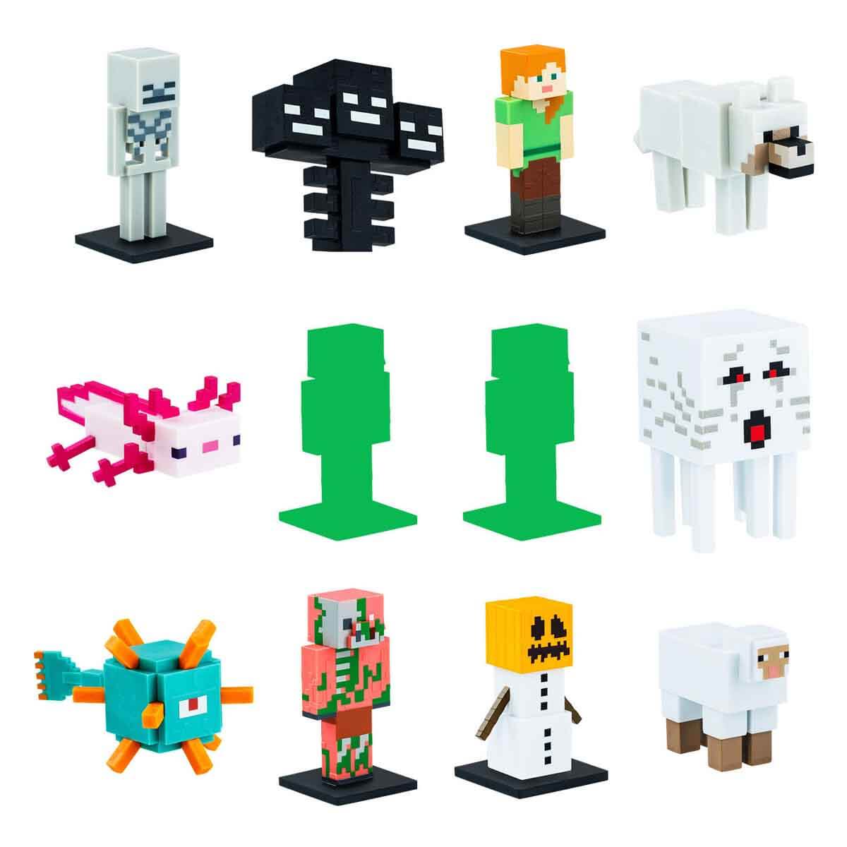 Minecraft 3D Toppeez Figür ve Kalem Başlığı 12'li Deluxe Set | Toyzz Shop