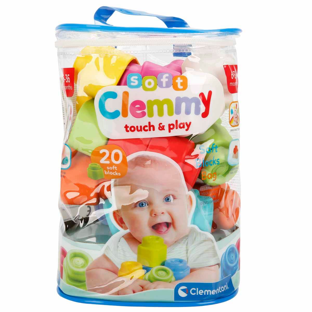 Clementoni Soft Clemmy Yumuşak Blok Çantası 20 Parça | Toyzz Shop