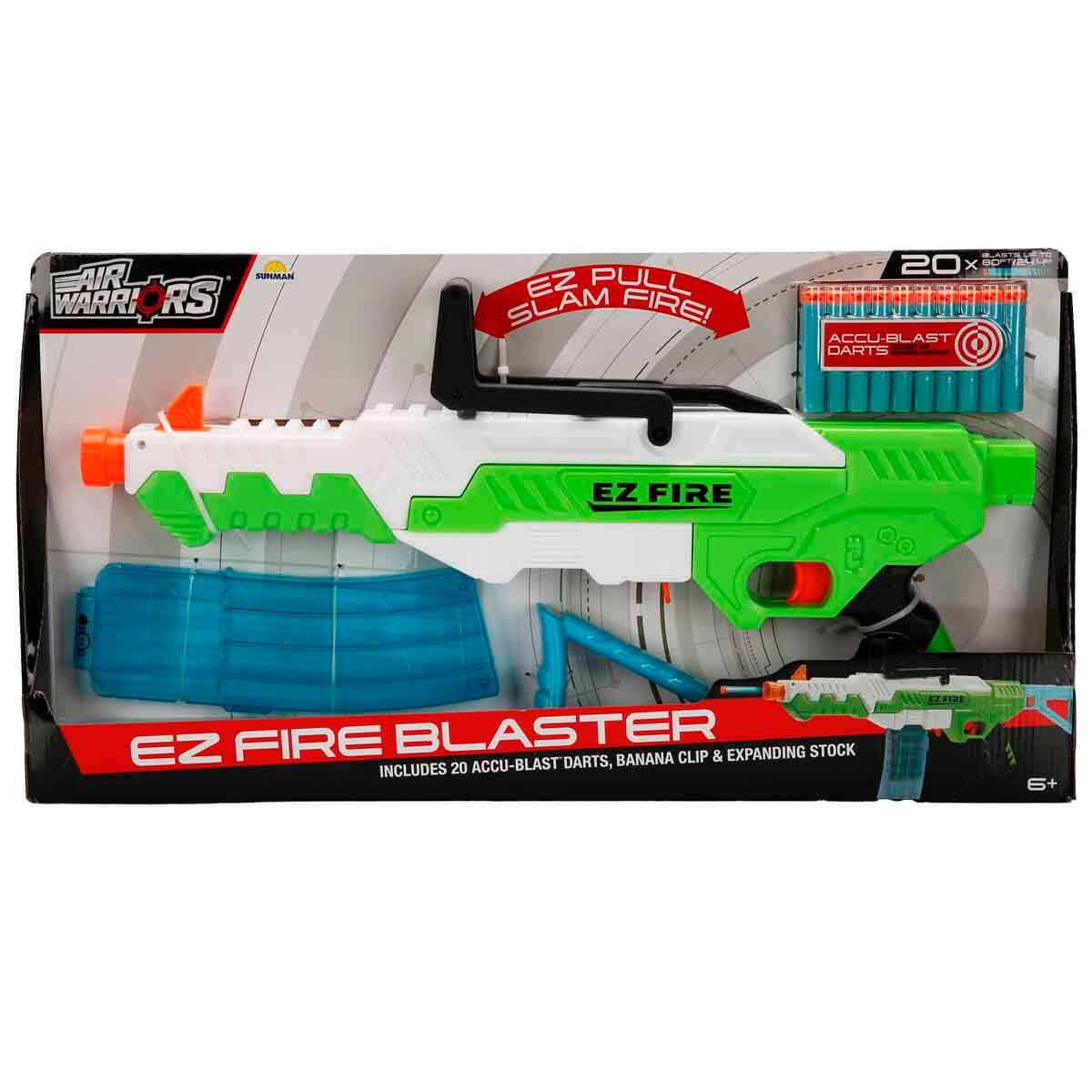 Air Warriors Ez Fire Blaster 20 Mermili Sünger Dart Atan Silah 55 cm ...