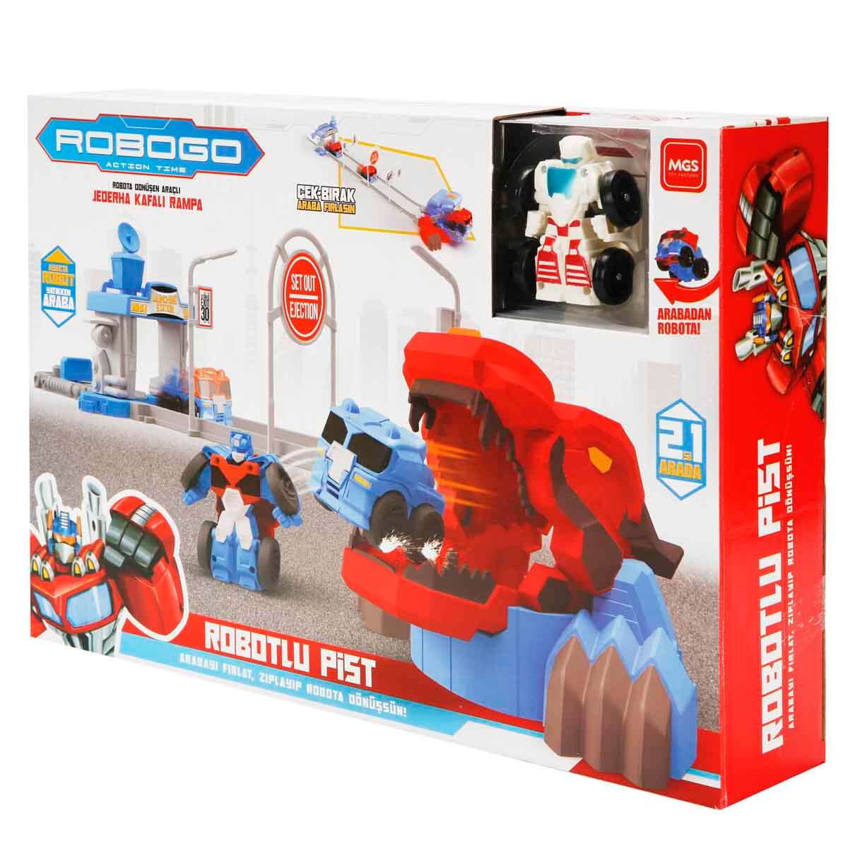 Robogo Action Time Robotlu Pist Oyun Seti - Kırmızı Robot | Toyzz Shop