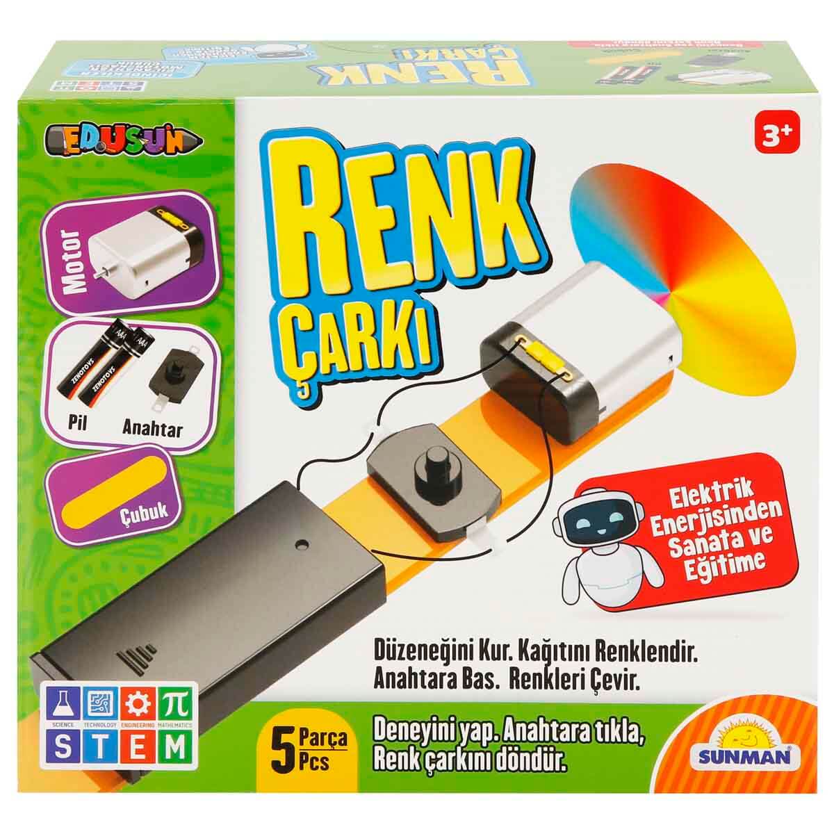 Stem Renk Çarkı Bilim Seti | Toyzz Shop