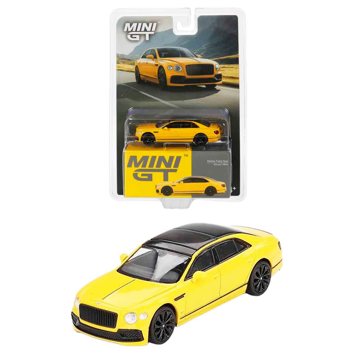 1:64 Mini GT Bentley Flying Spur Monaco Yellow Diecast Model Araba ...