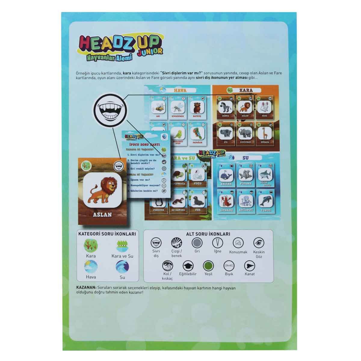 Smile Games Headz Up Junior Hayvanlar Alemi Kutu Oyunu | Toyzz Shop